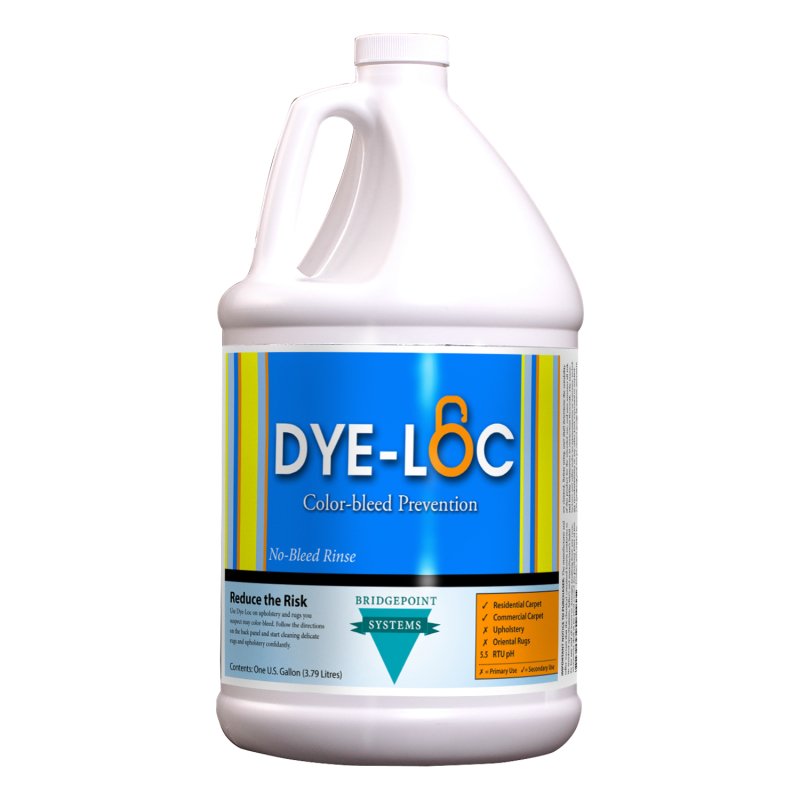 Bridgepoint Systems Upholstery Cleaning Dye-Loc No Bleed Rinse Gallon ...